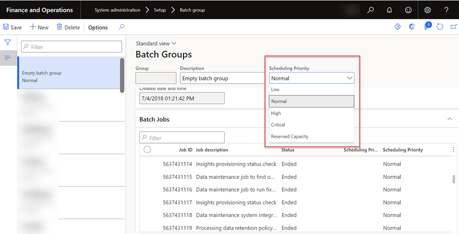 Priority-based Batch Scheduling – MOHIT RAMPAL – DYNAMICS 365 F&O BLOG